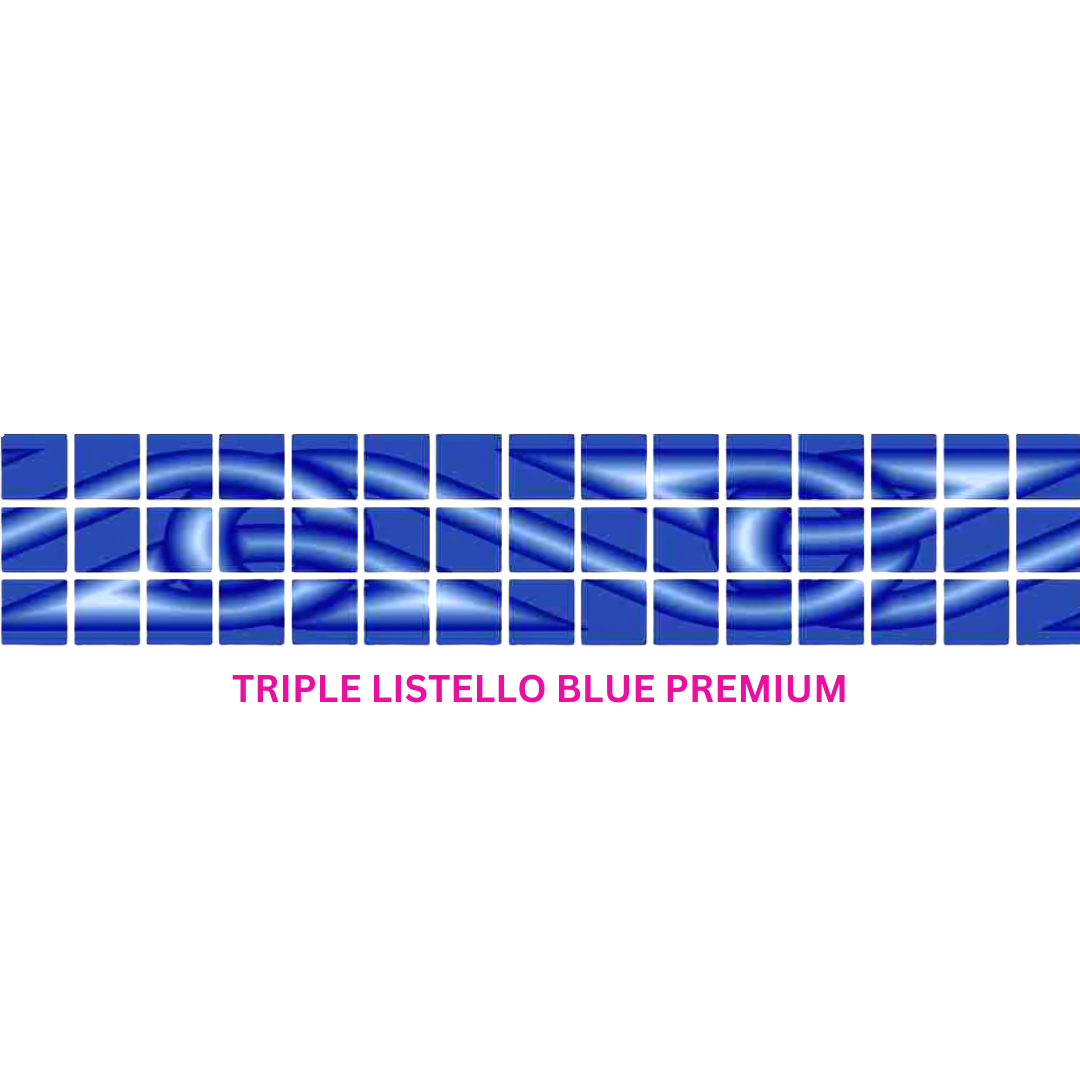POOL MOSAIC TRIPLE LISTELLO BLUE PREMIUM – POOL SHOP ONLINE